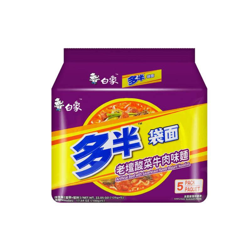 Baixiang Instant Noodles - Sauerkraut and Beef Flavor - Five Continents ...