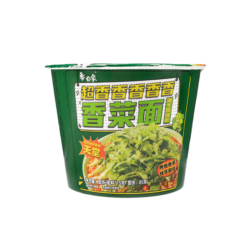 Baixiang Instant Bowl Noodles - Coriander Flavor - Five Continents ...